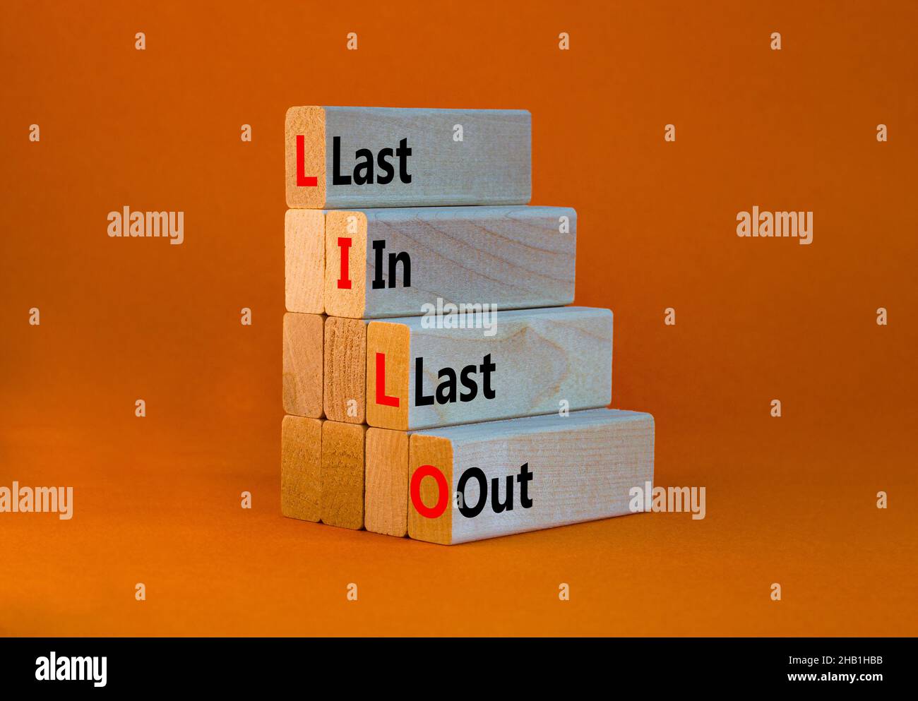 LILO last in last out symbol. Concept words LILO last in last out on ...