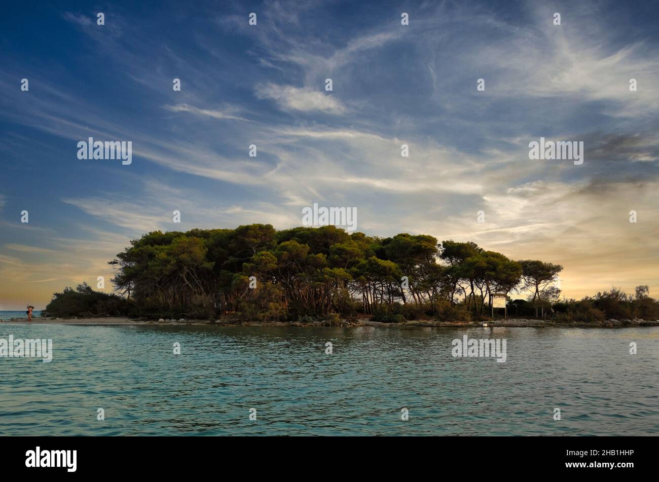 The Big Island (or Rabbit Island) Nature Reserve Islet located in front ...