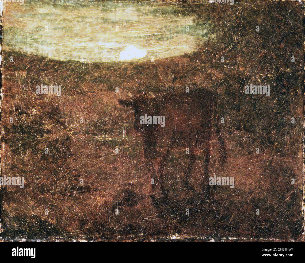 Moonrise, Albert Pinkham Ryder, American, 1847-1917, Oil on canvas ...