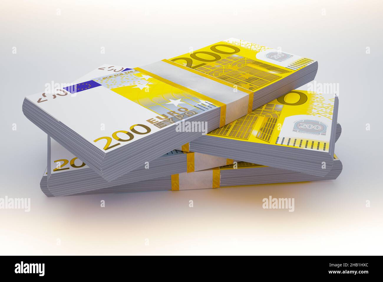 Euros notes stacks hi-res stock photography and images - Alamy