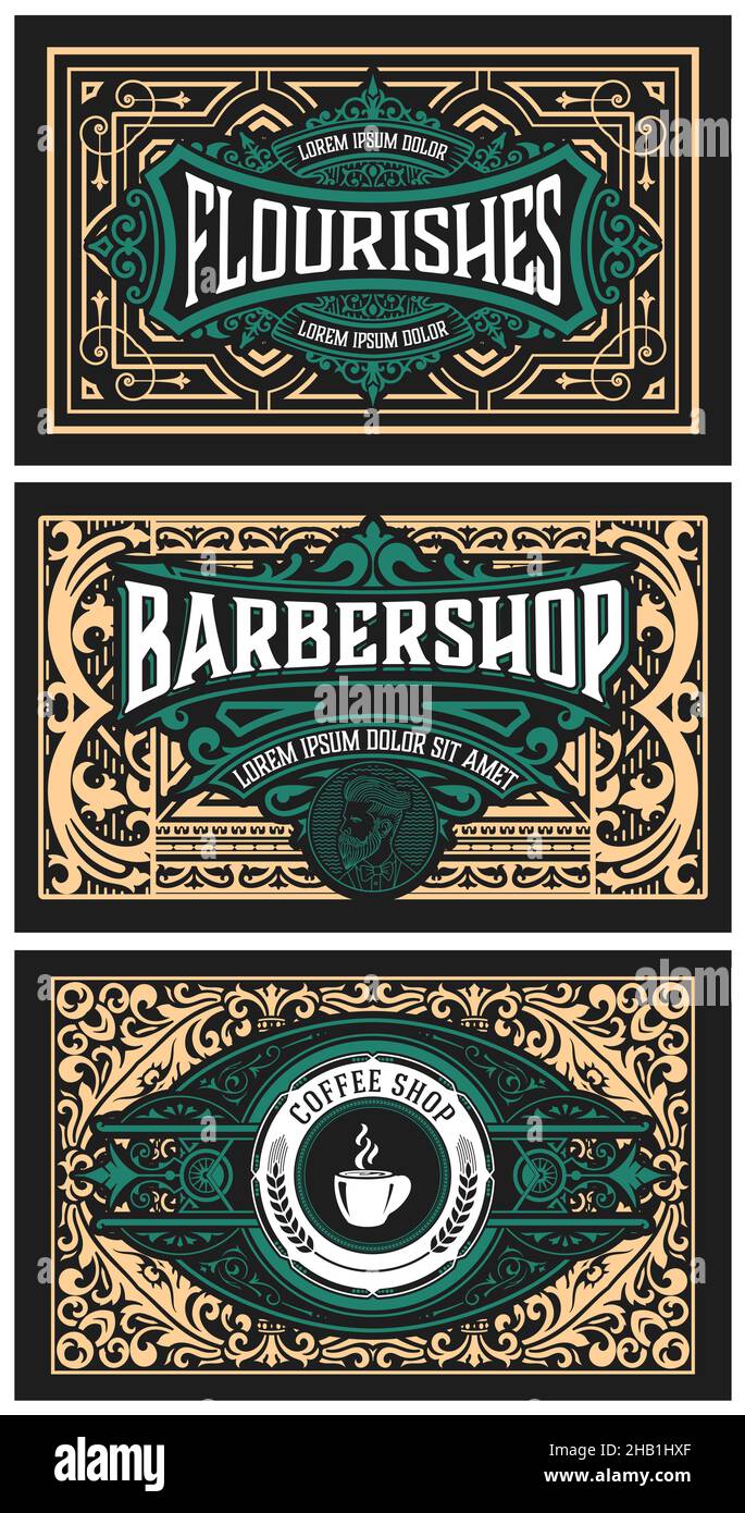 Set of 3 vintage labels for packing Stock Vector Image & Art - Alamy