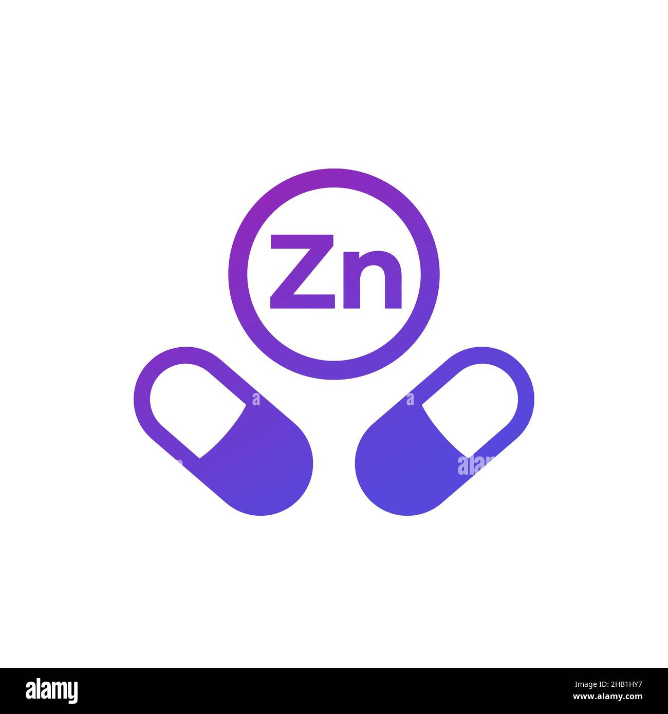 zinc capsules icon, Zn mineral Stock Vector Image & Art - Alamy