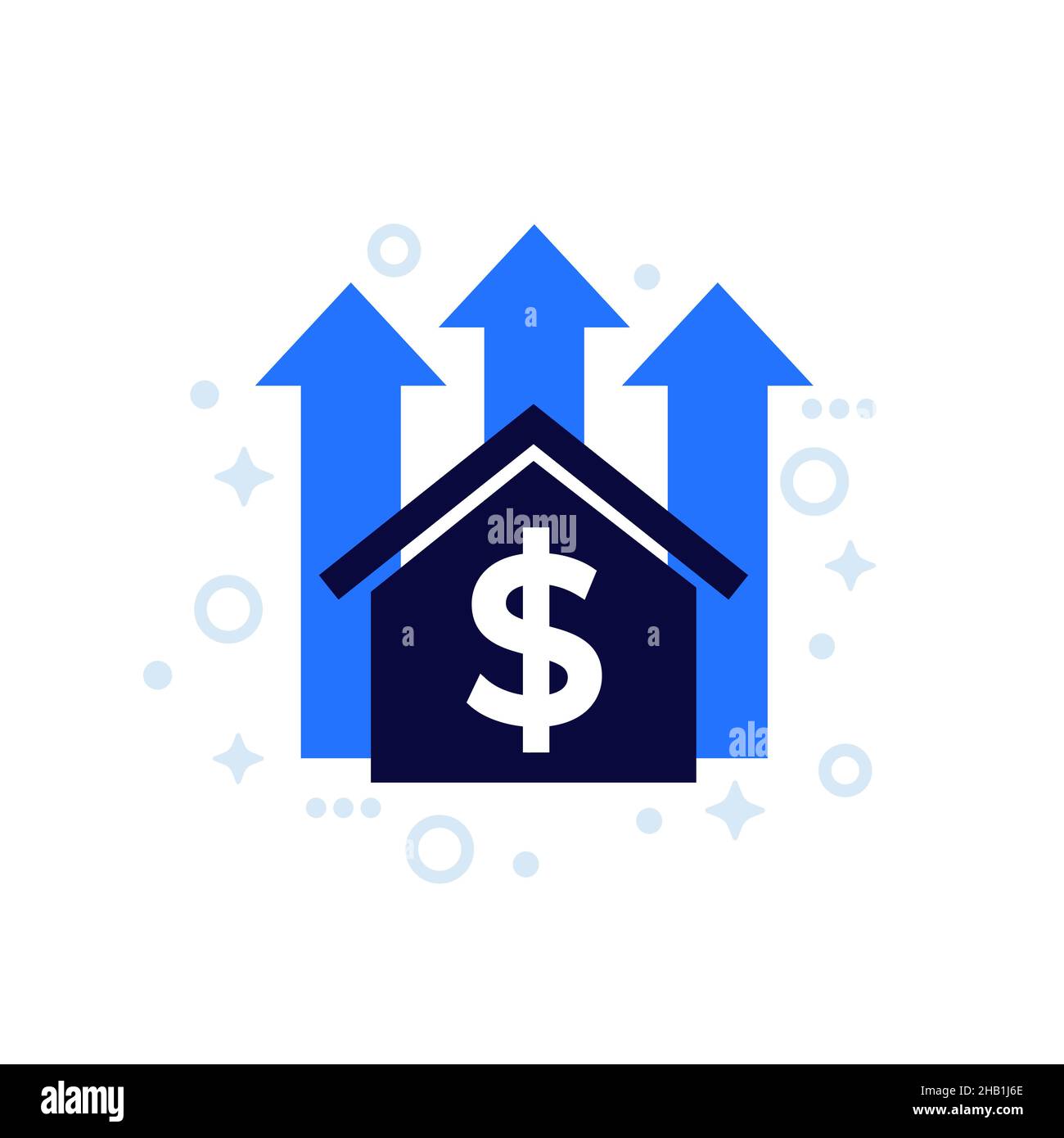 Real estate business rising Stock Vector Images - Alamy