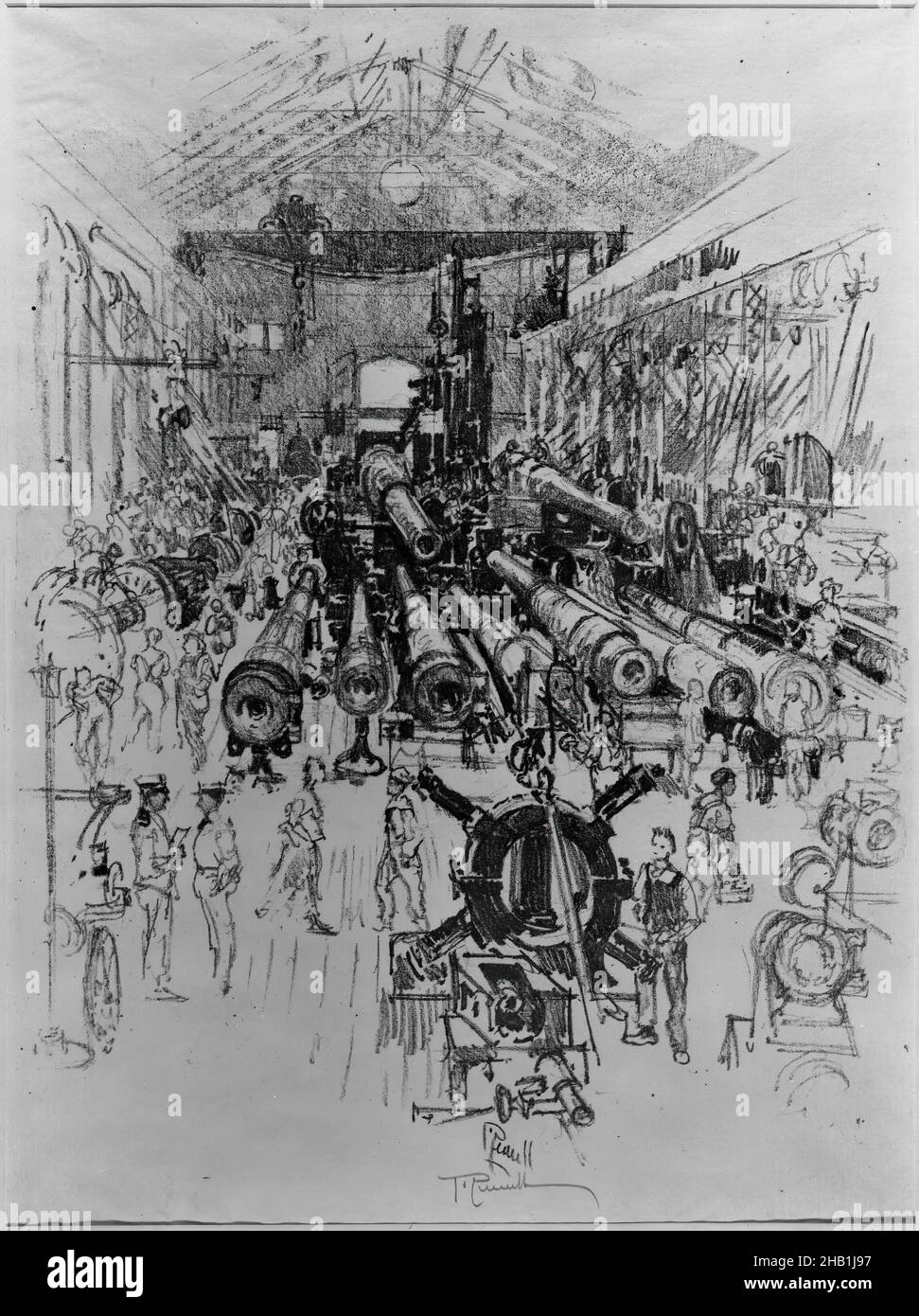 The Gun Factory, Joseph Pennell, American, 1860-1926, Lithograph, 1917 ...
