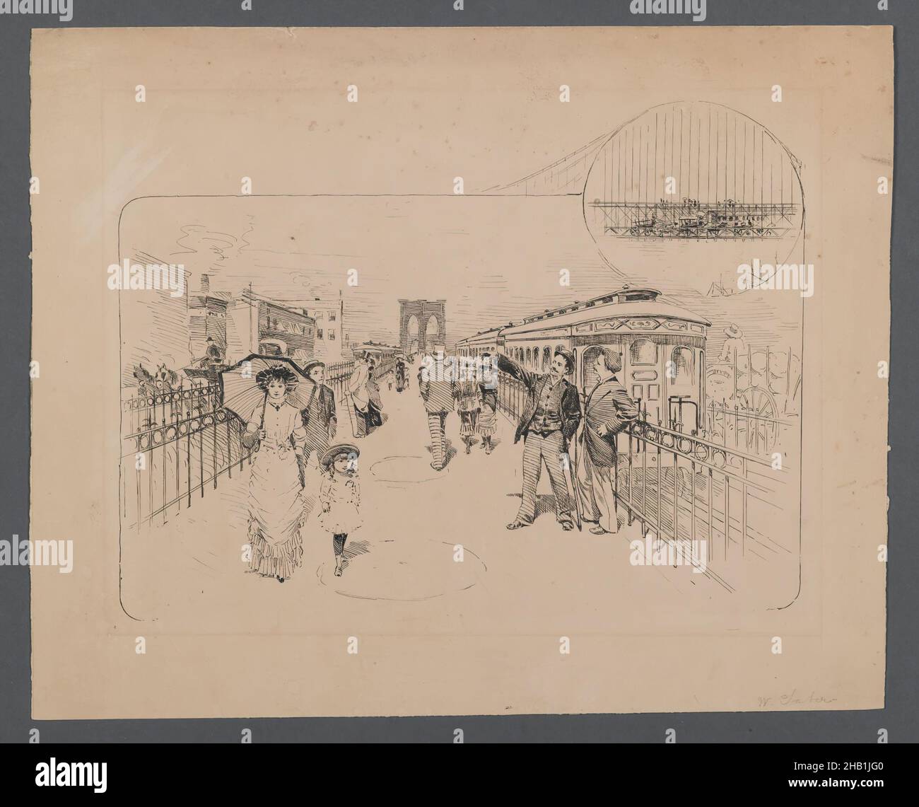 Opening of the Brooklyn Bridge, Isaac Walton Taber, American, 1857-1933 ...