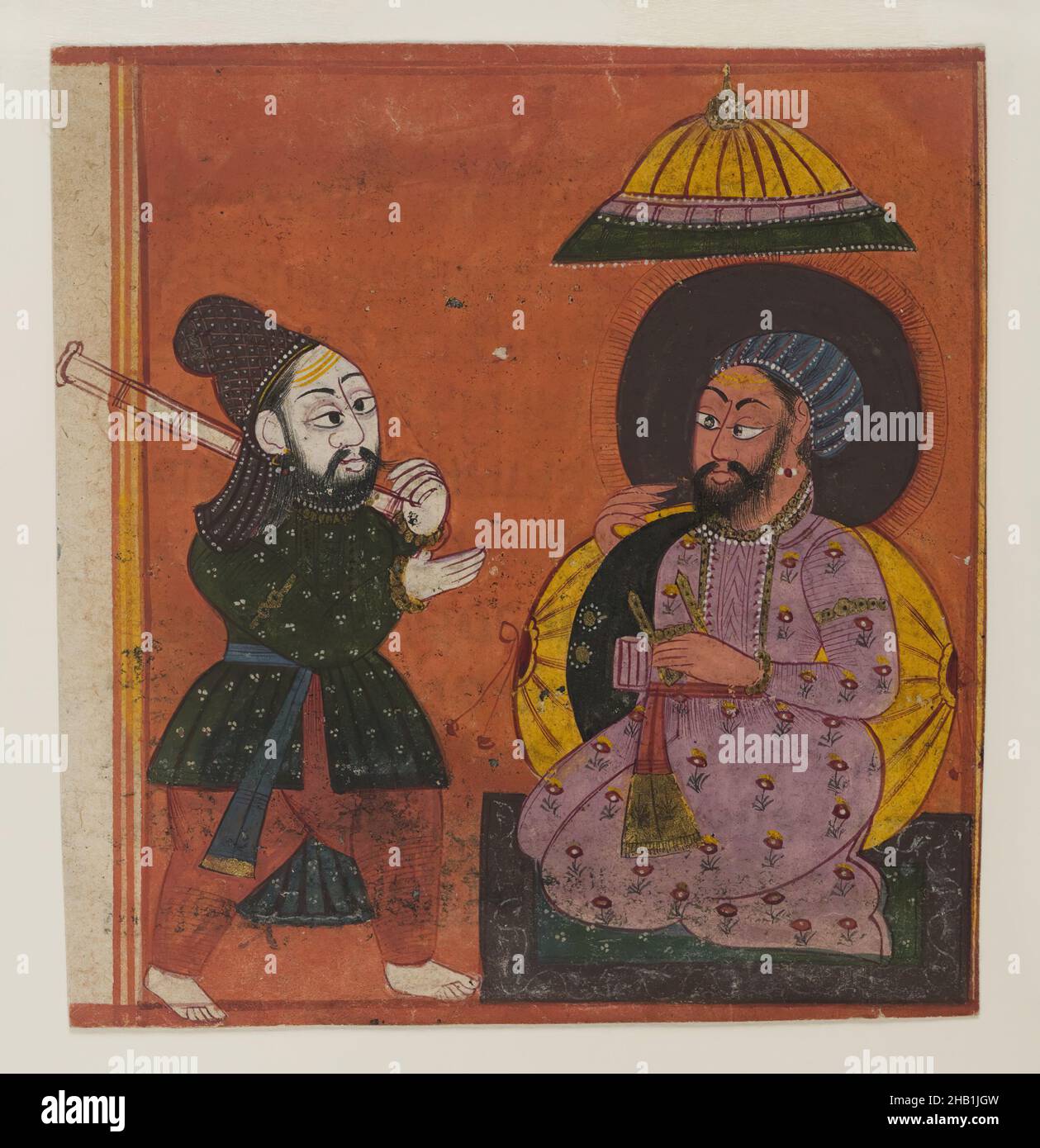 Fragment of a Page from a Markandeya Purana Series, Indian, Opaque ...