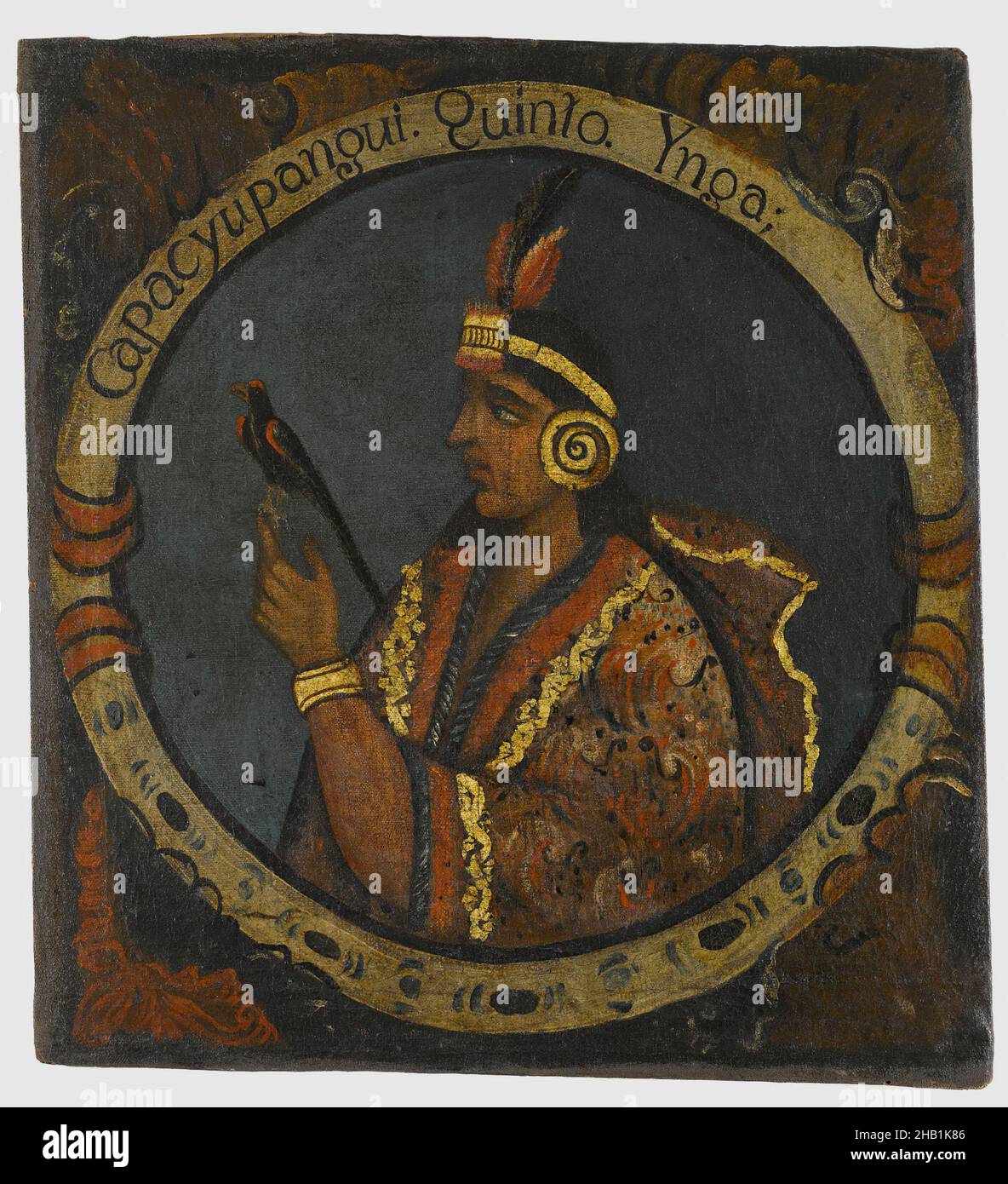Capac Yupanqui, Fifth Inca, 1 of 14 Portraits of Inca Kings, Peruvian ...