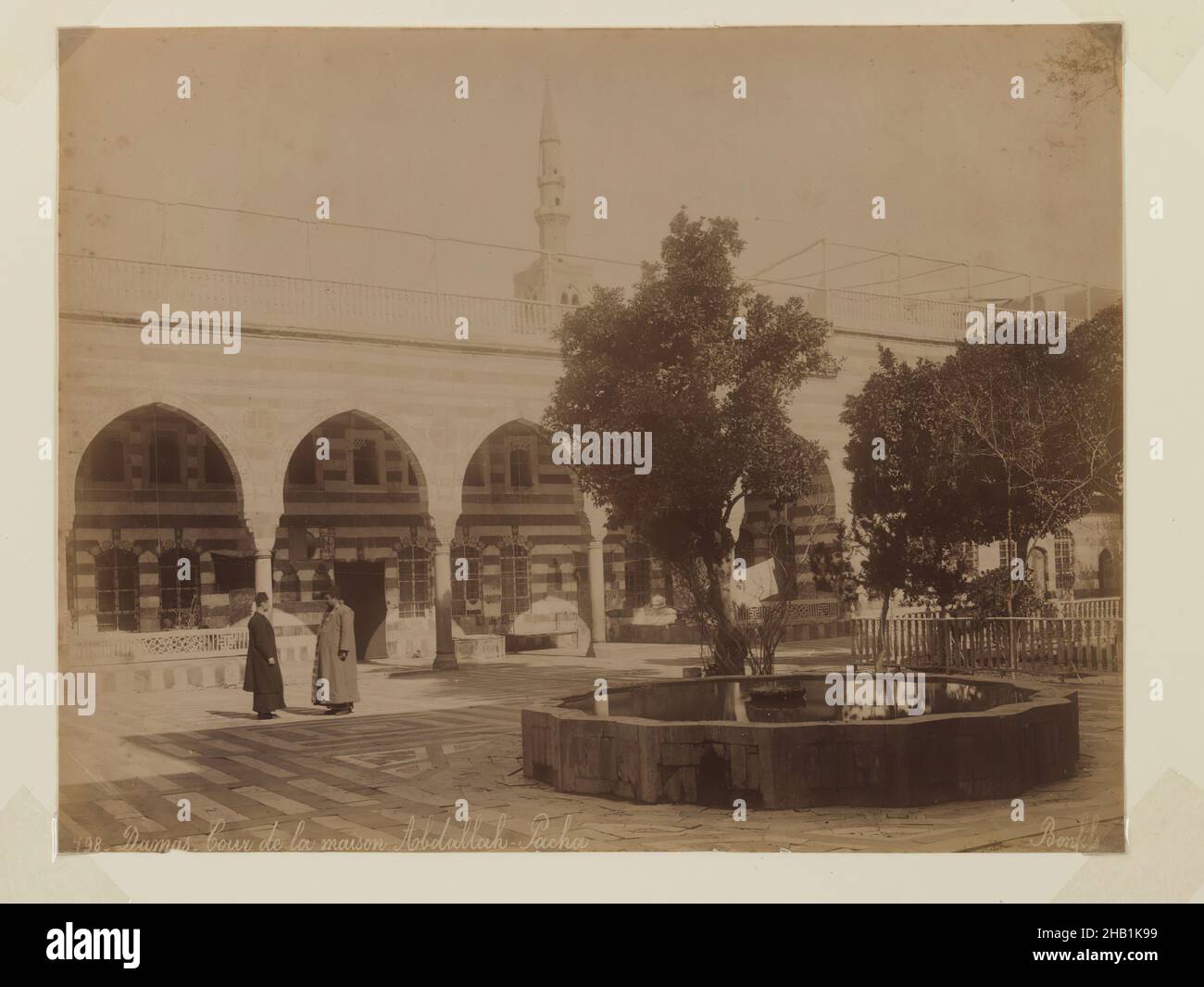 Damascus- Abdallah- Pasha House, Felix Bonfils, French, 1831-1885 ...