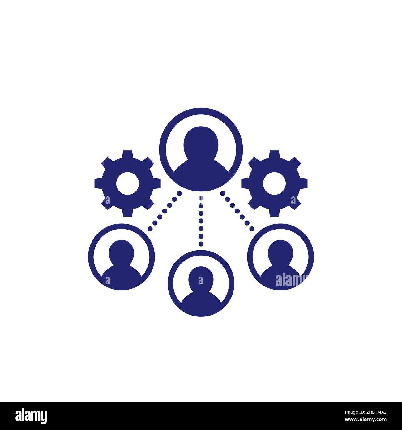 delegation work icon on white Stock Vector Image & Art - Alamy