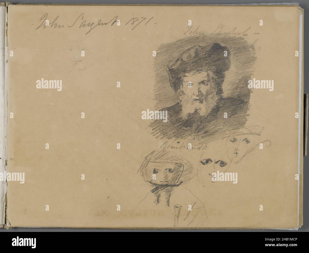 Sketchbook, John Singer Sargent, American, born Italy, 1856-1925 ...