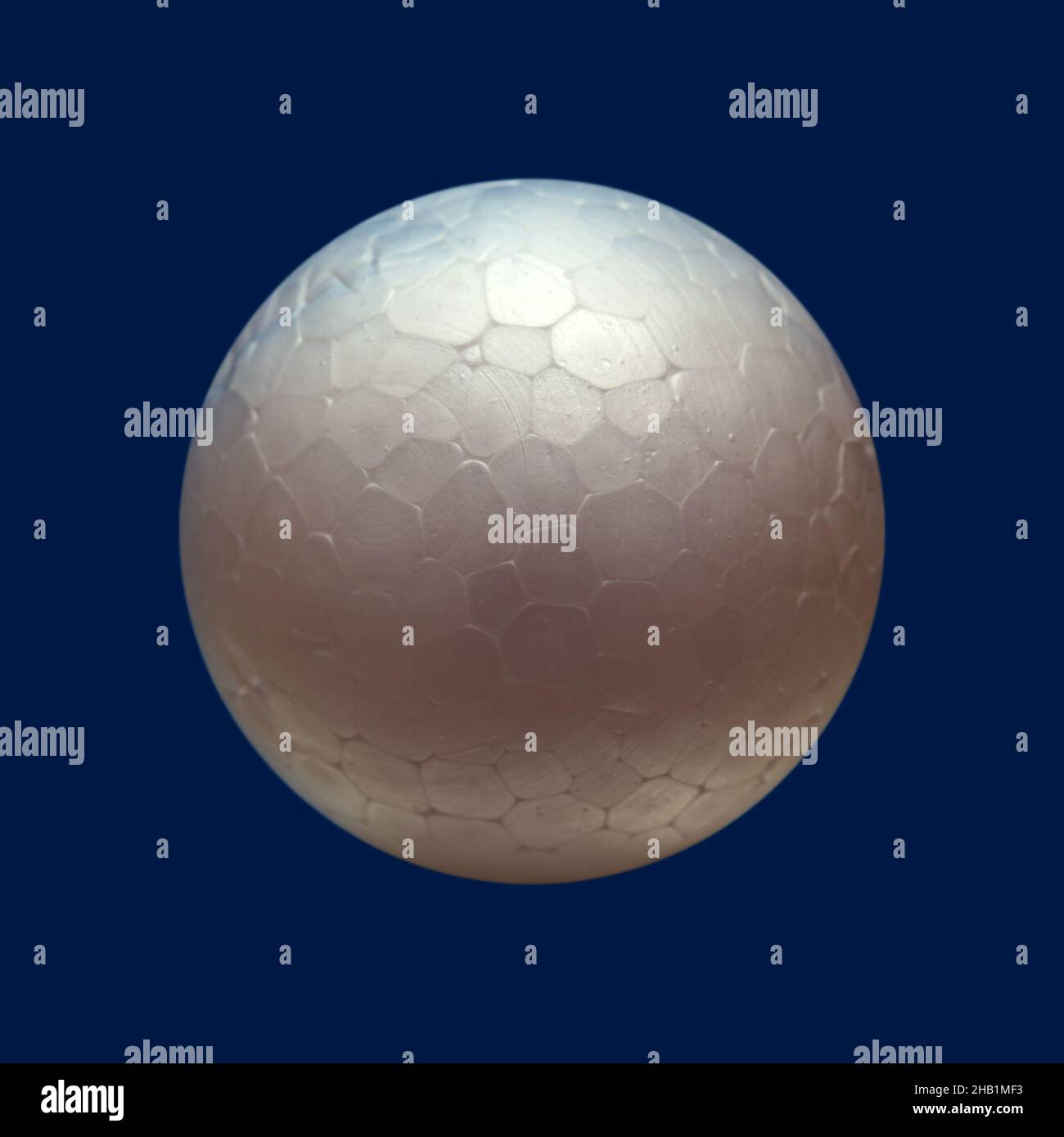 Polystyrene ball with its bubbly texture visible, isolated Stock Photo ...