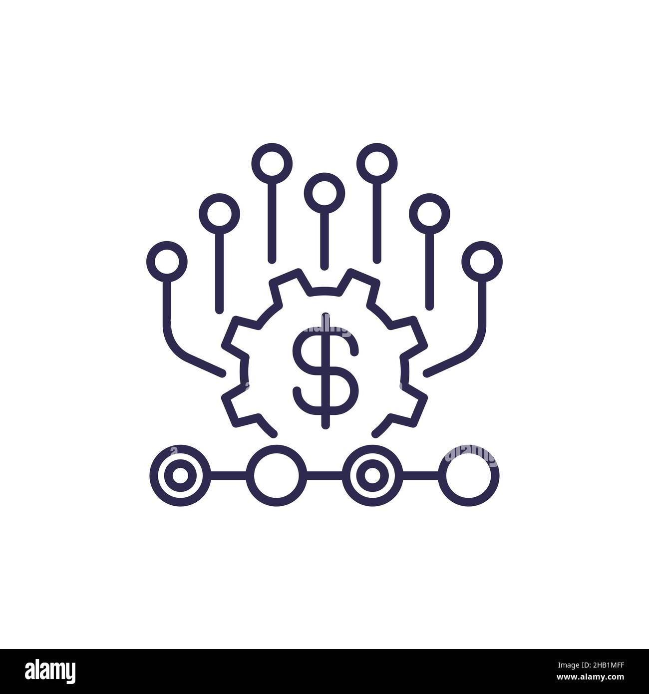 financial operations icon, line design Stock Vector Image & Art - Alamy