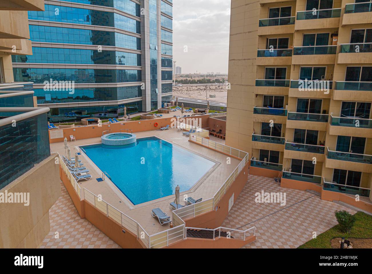 Modern residential complex in Dubai, UAE Stock Photo - Alamy