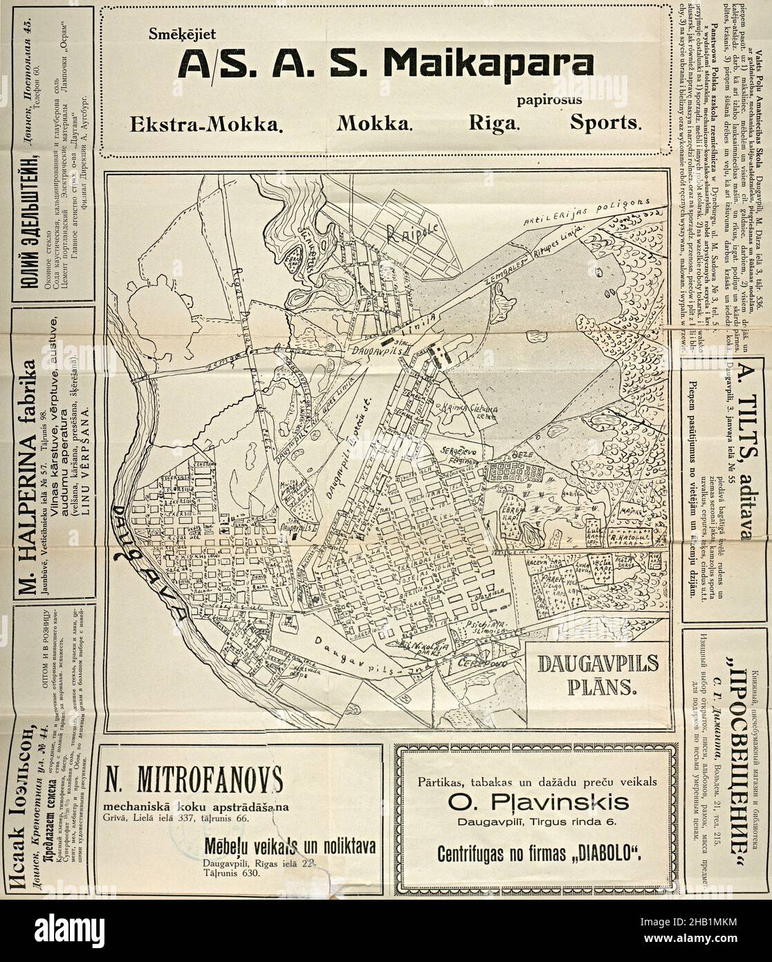 Daugavpils plan hi-res stock photography and images - Alamy