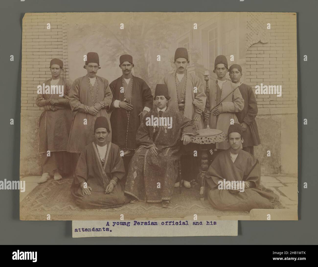A Young Persian Officer and His Attendants, One of 274 Vintage ...