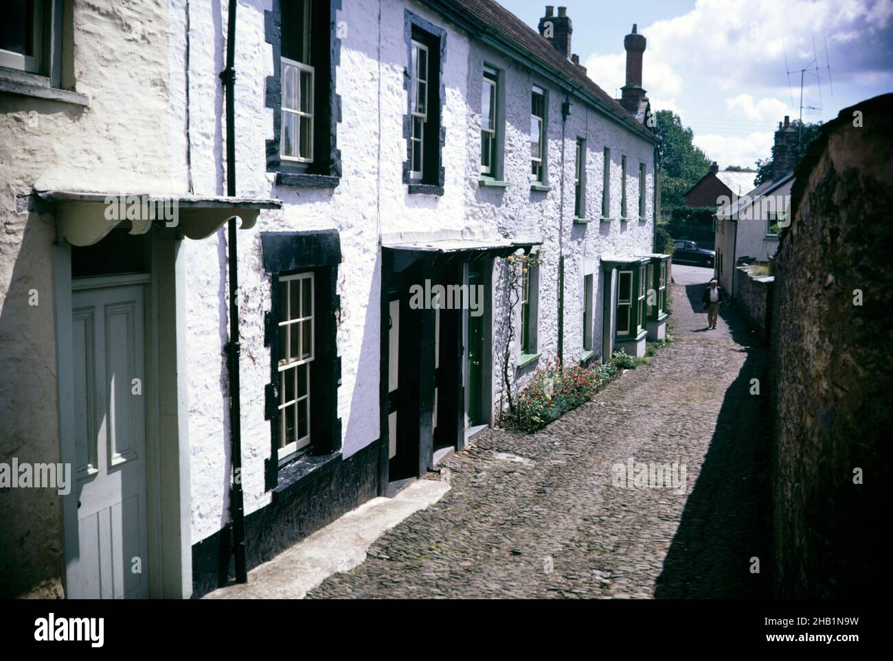 Dulverton village in Exmoor national Park, Somerset, England, 1967 ...