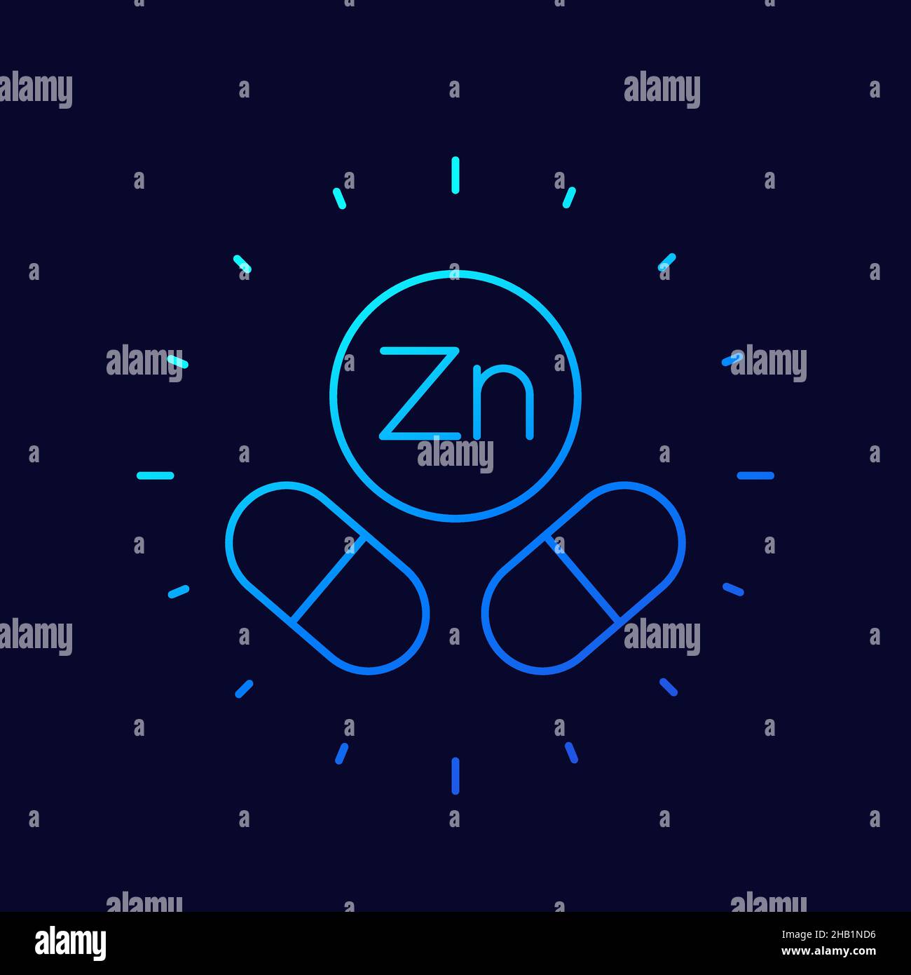 Zinc capsules Stock Vector Images - Alamy