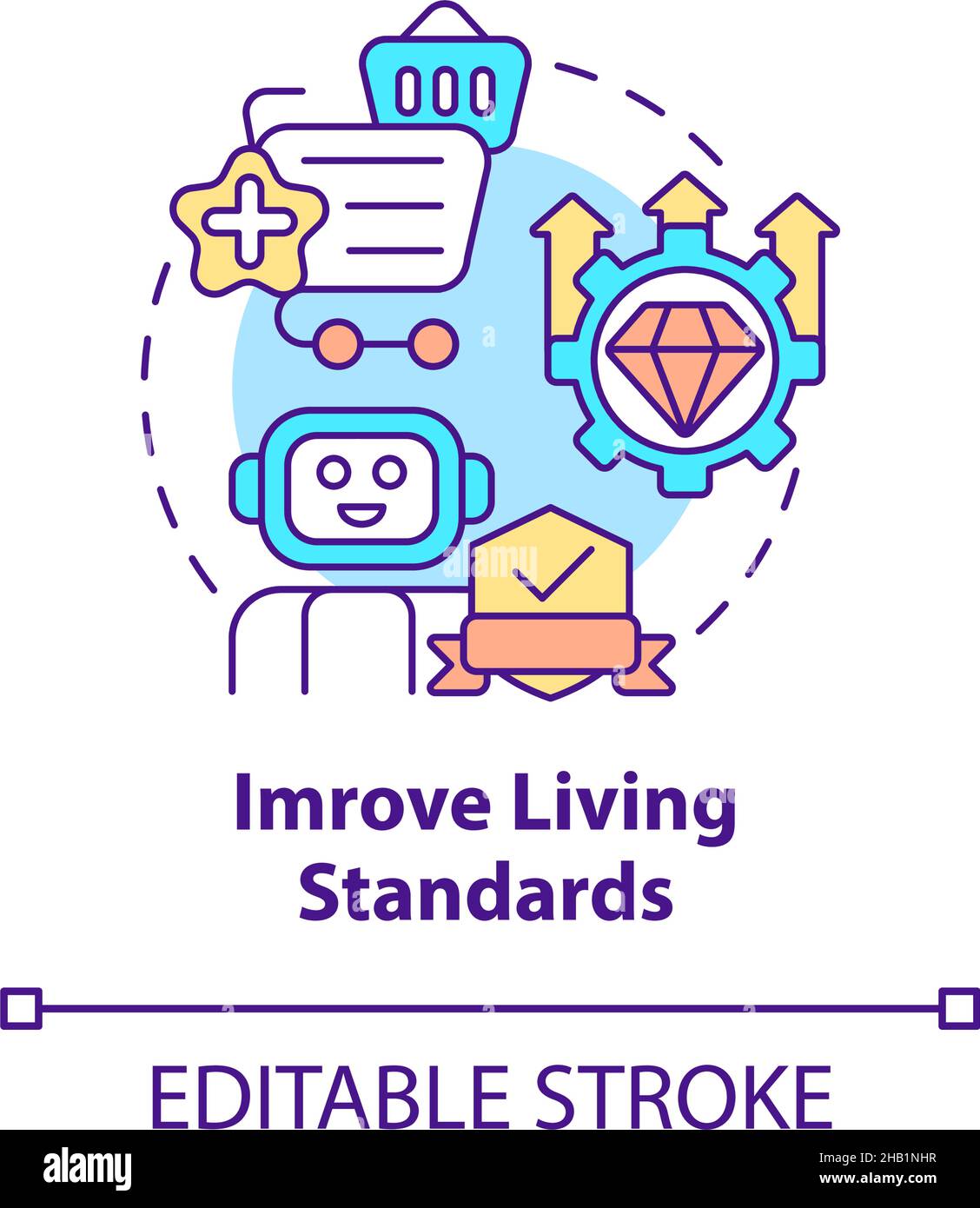 Improve living standards concept icon Stock Vector Image & Art - Alamy Improve living standards concept icon Stock Vector Image & Art - Alamy
