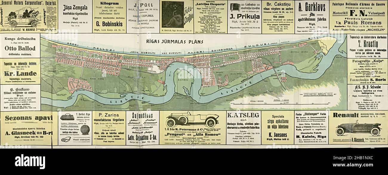 Jūrmala City, Jūrmala Plan, Jurmala City Plan, Jurmala Map, Old Jurmala ...