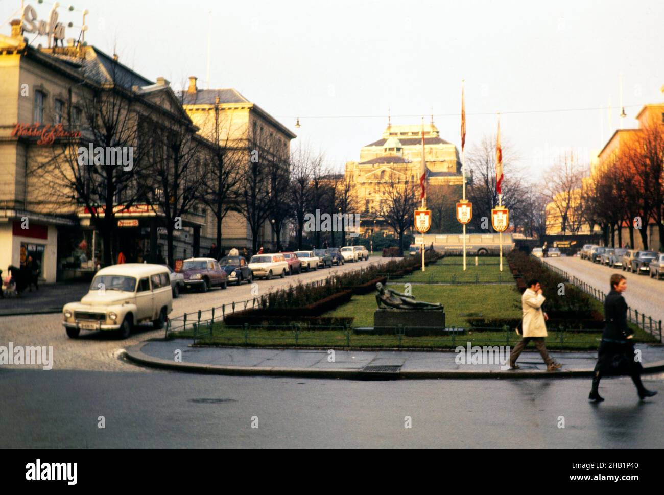 City centre, Bergen, Norway, 1970 Stock Photo - Alamy