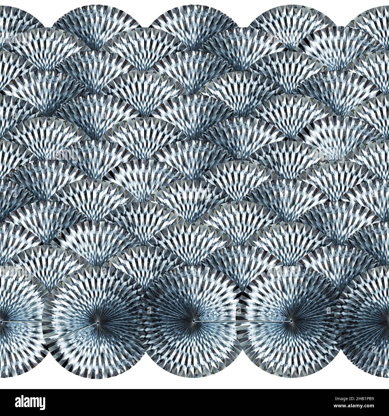 Metallic paper rosette decoration Stock Photo - Alamy