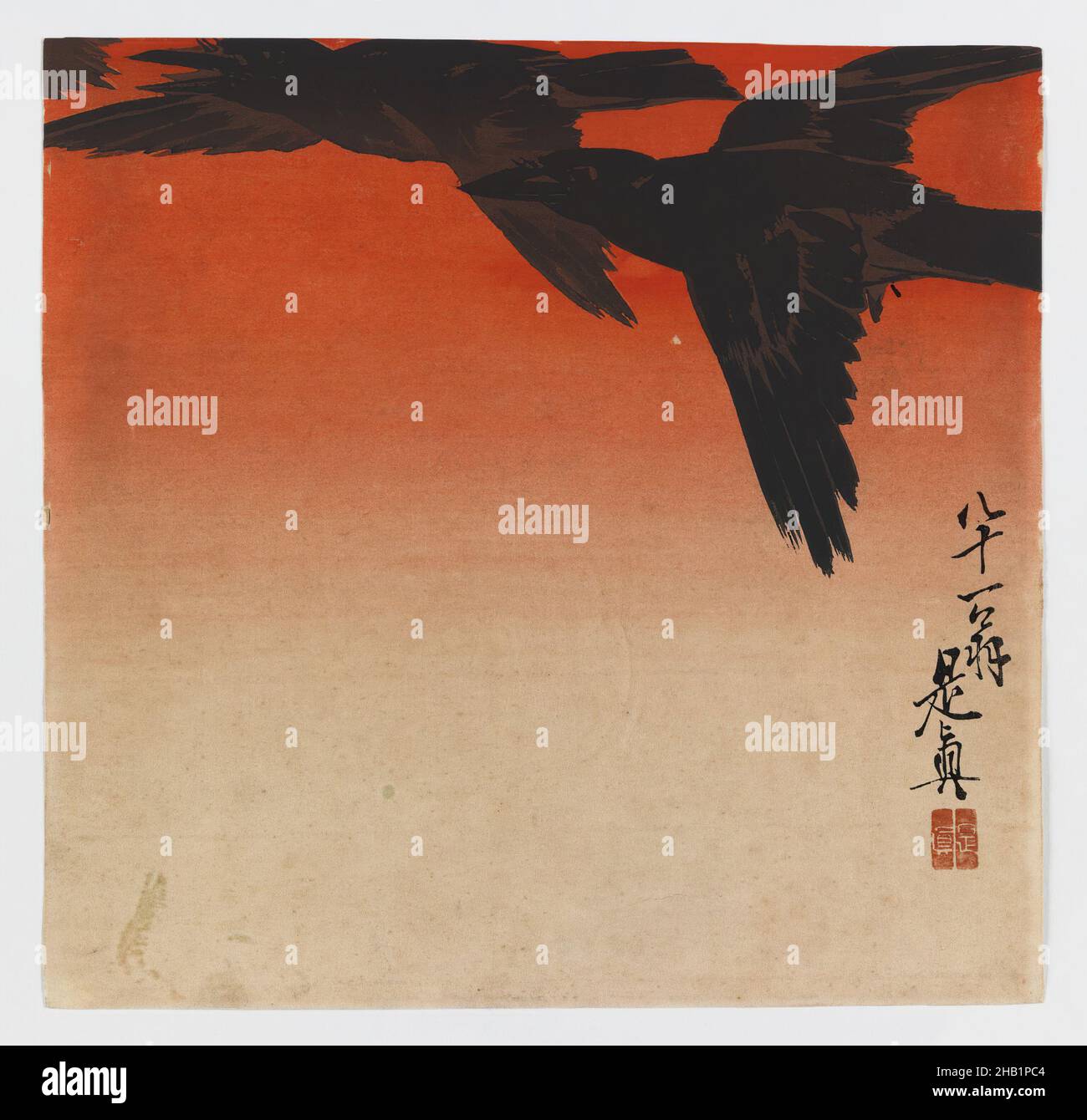 Black crows in red sky hi-res stock photography and images - Alamy