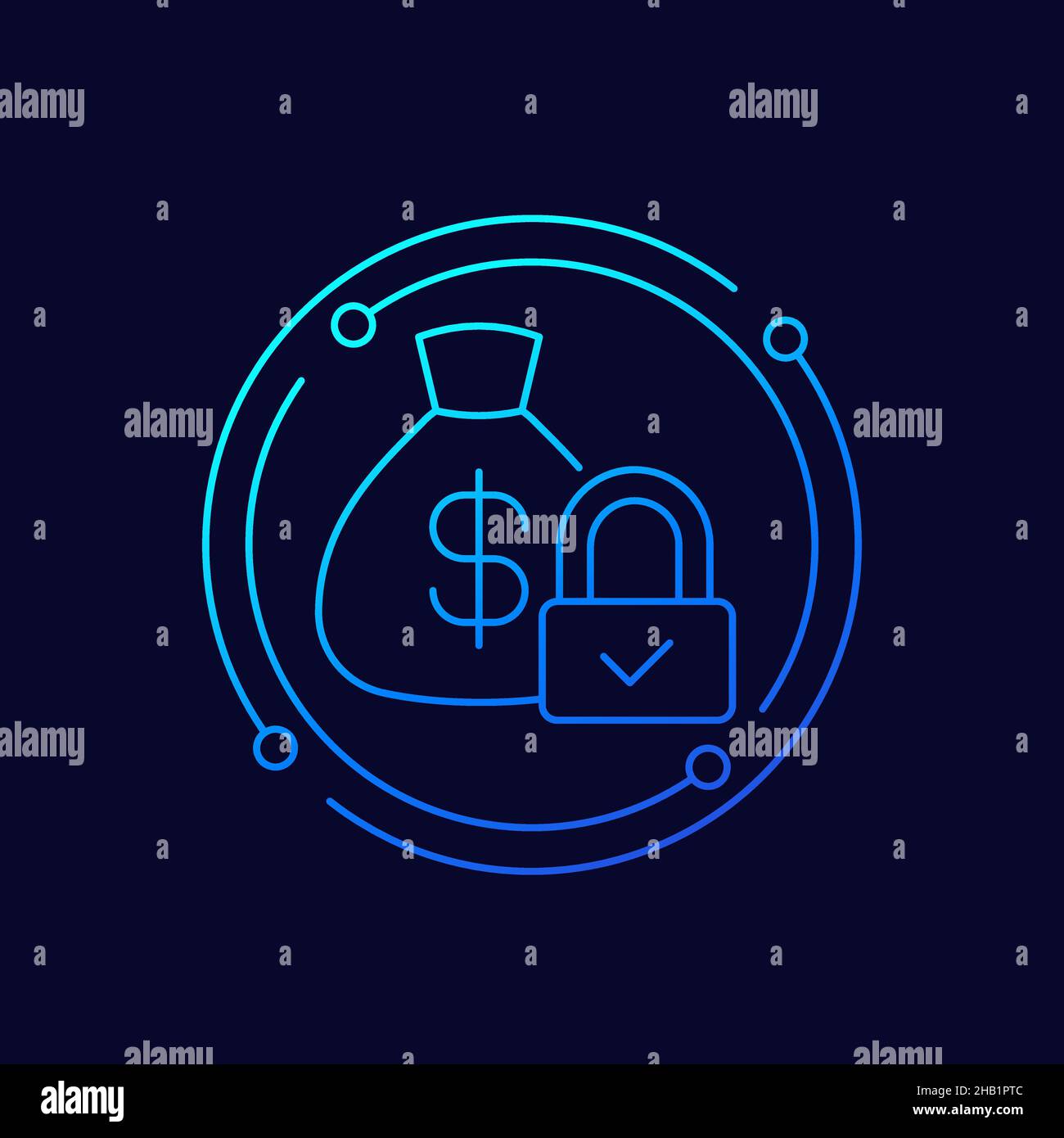 Safe full money vector hi-res stock photography and images - Alamy