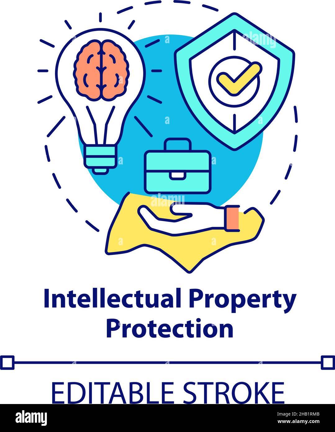 Intellectual property protection concept icon Stock Vector Image & Art ... Intellectual property protection concept icon Stock Vector Image & Art ...