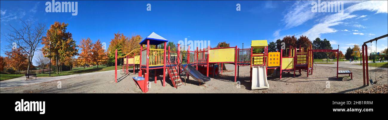 Slide playhouse in playground hi-res stock photography and images - Alamy