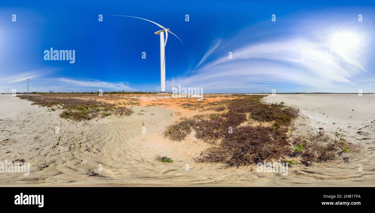 Group of windmills for renewable electric energy production. Wind Power ...