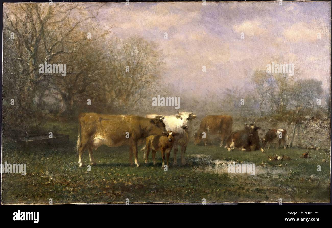 Midsummer, James McDougal Hart, American, born Scotland, 1828-1901, Oil ...