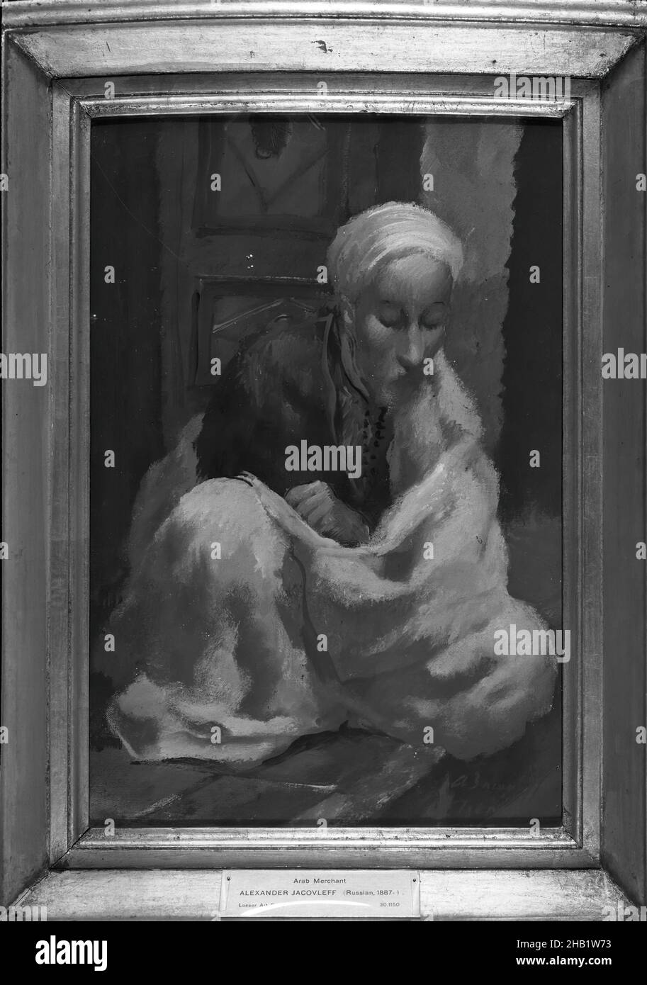 Arab Merchant, Aleksandr Yakovlev, Russian, 1887-1938, Oil on canvas, Europe, 1930, 19 1/8 x 12 ...