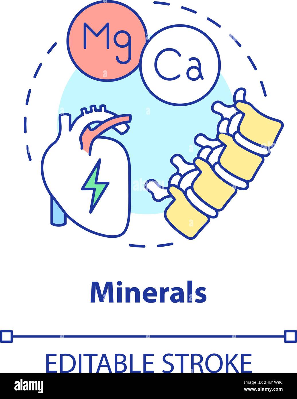 Minerals concept icon Stock Vector Image & Art - Alamy