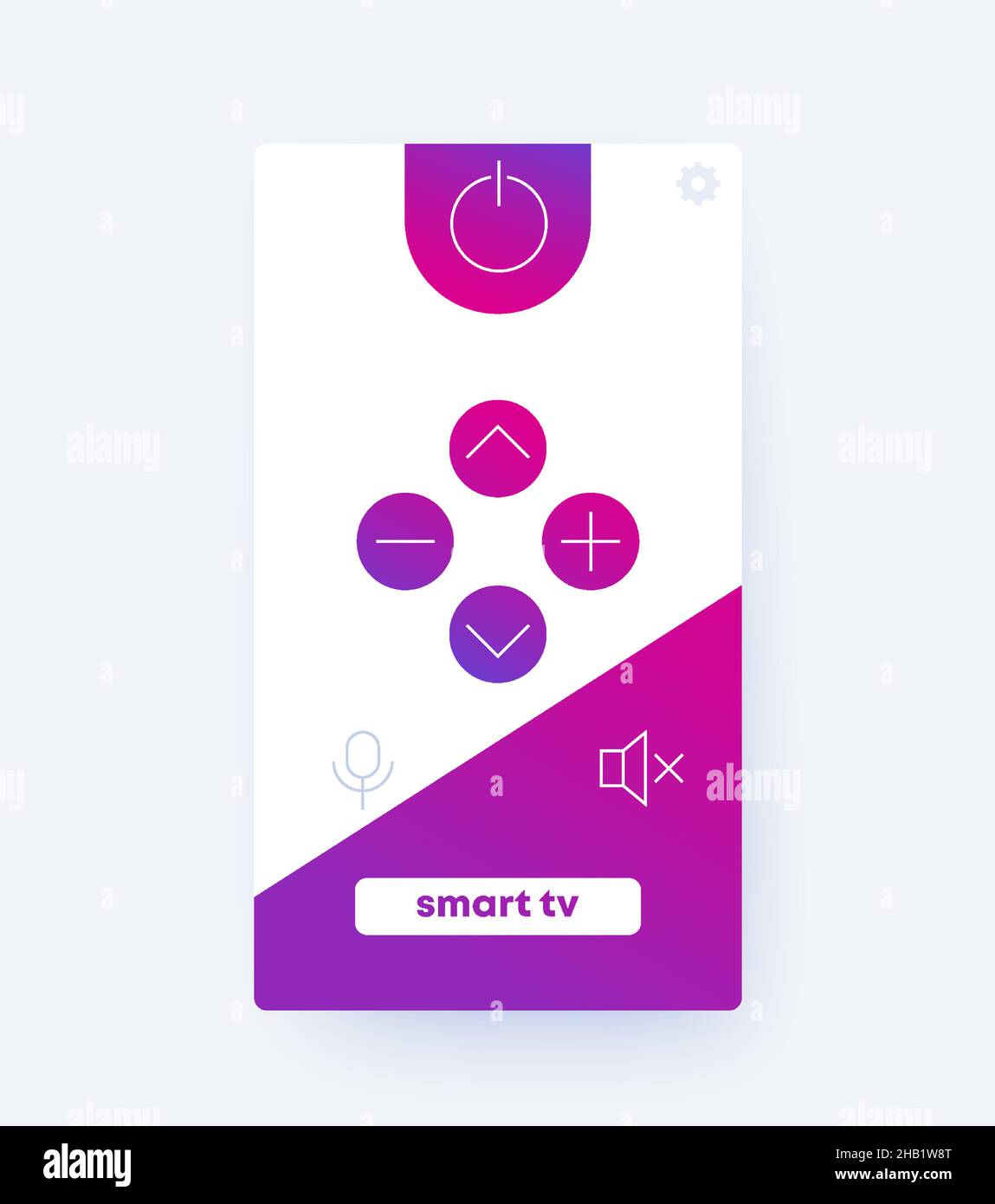 remote control for tv mobile app design Stock Vector Image & Art - Alamy