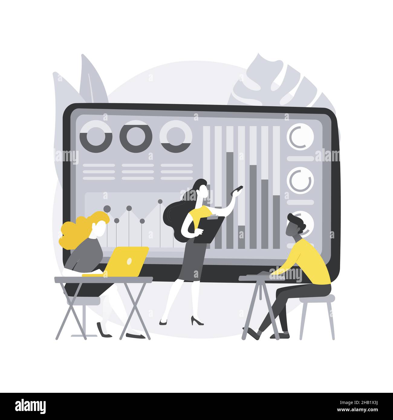 Digital presentation abstract concept vector illustration Stock Vector ...