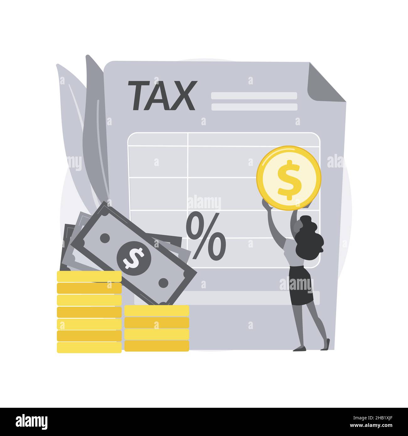 Tax credit abstract concept vector illustration Stock Vector Image ...