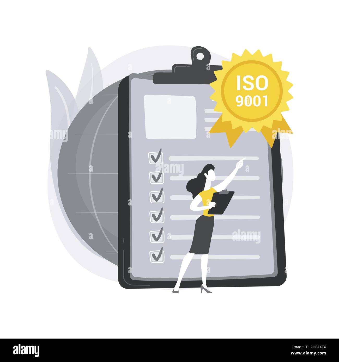 Standard for quality control abstract concept vector illustration Stock ...
