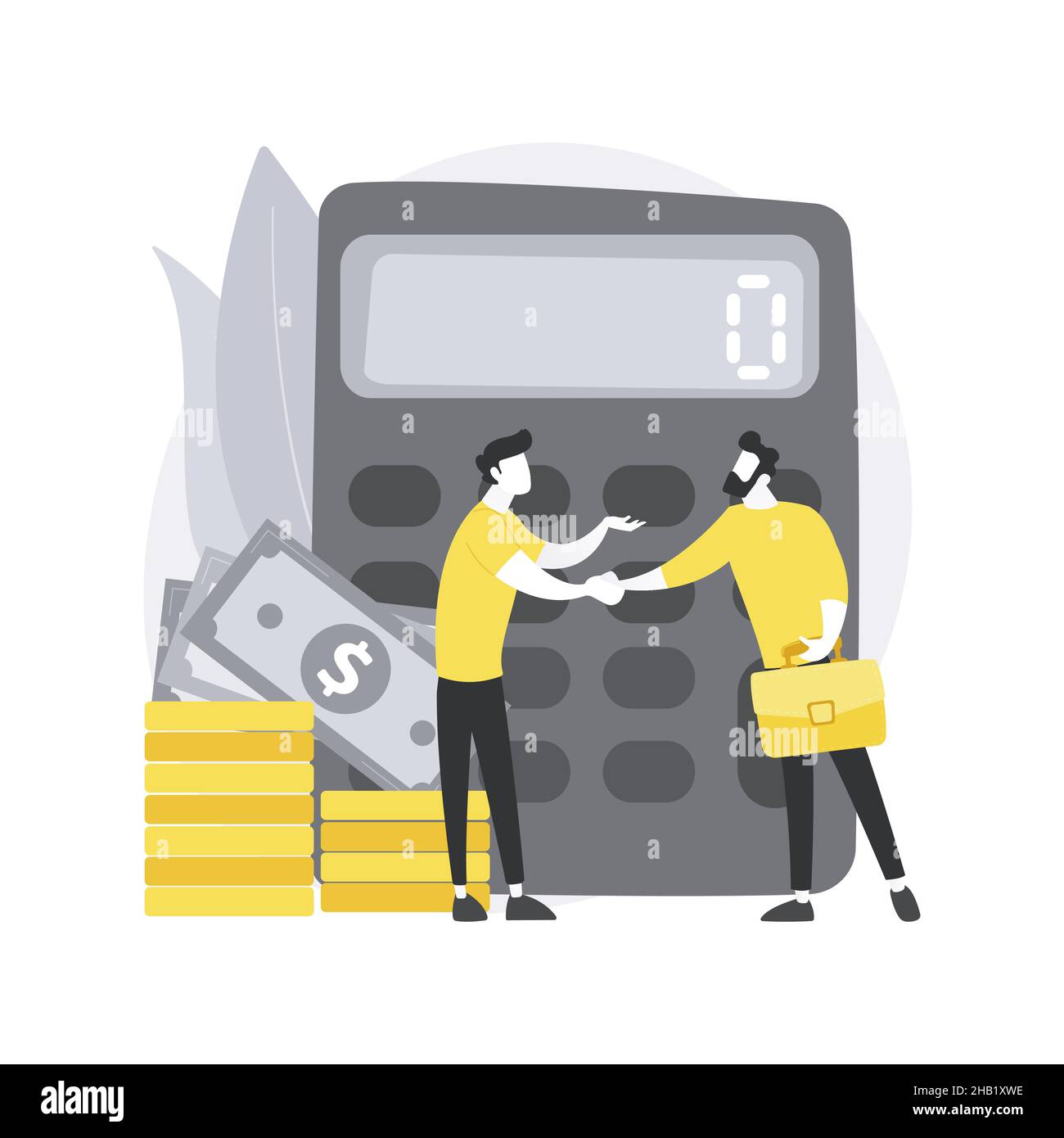 Accountant appointment abstract concept vector illustration Stock ...