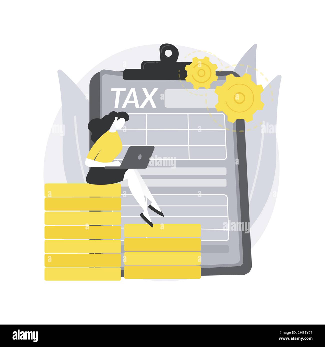 Report your income abstract concept vector illustration Stock Vector ...