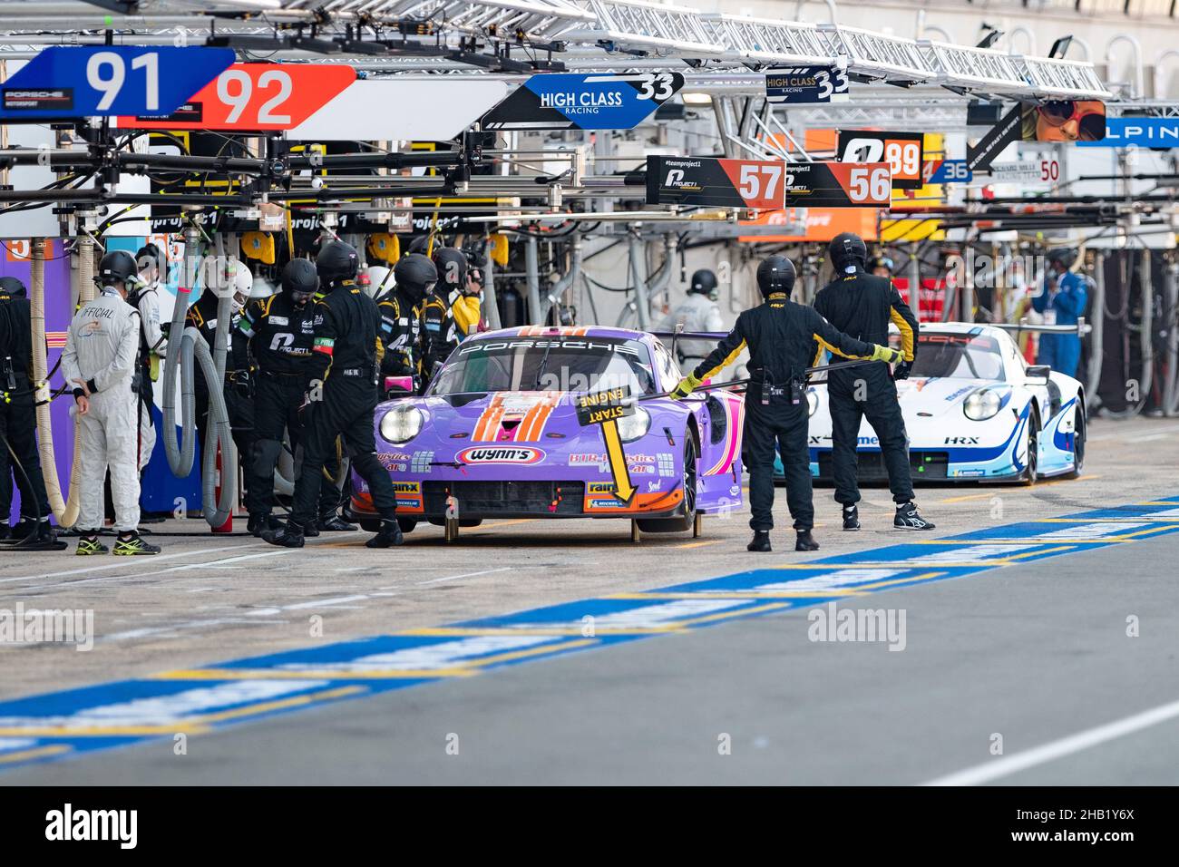 #57, TEAM PROJECT 1 - DEU, PORSCHE 911 RSR, Ben KEATING, Felipe FRAGA ...