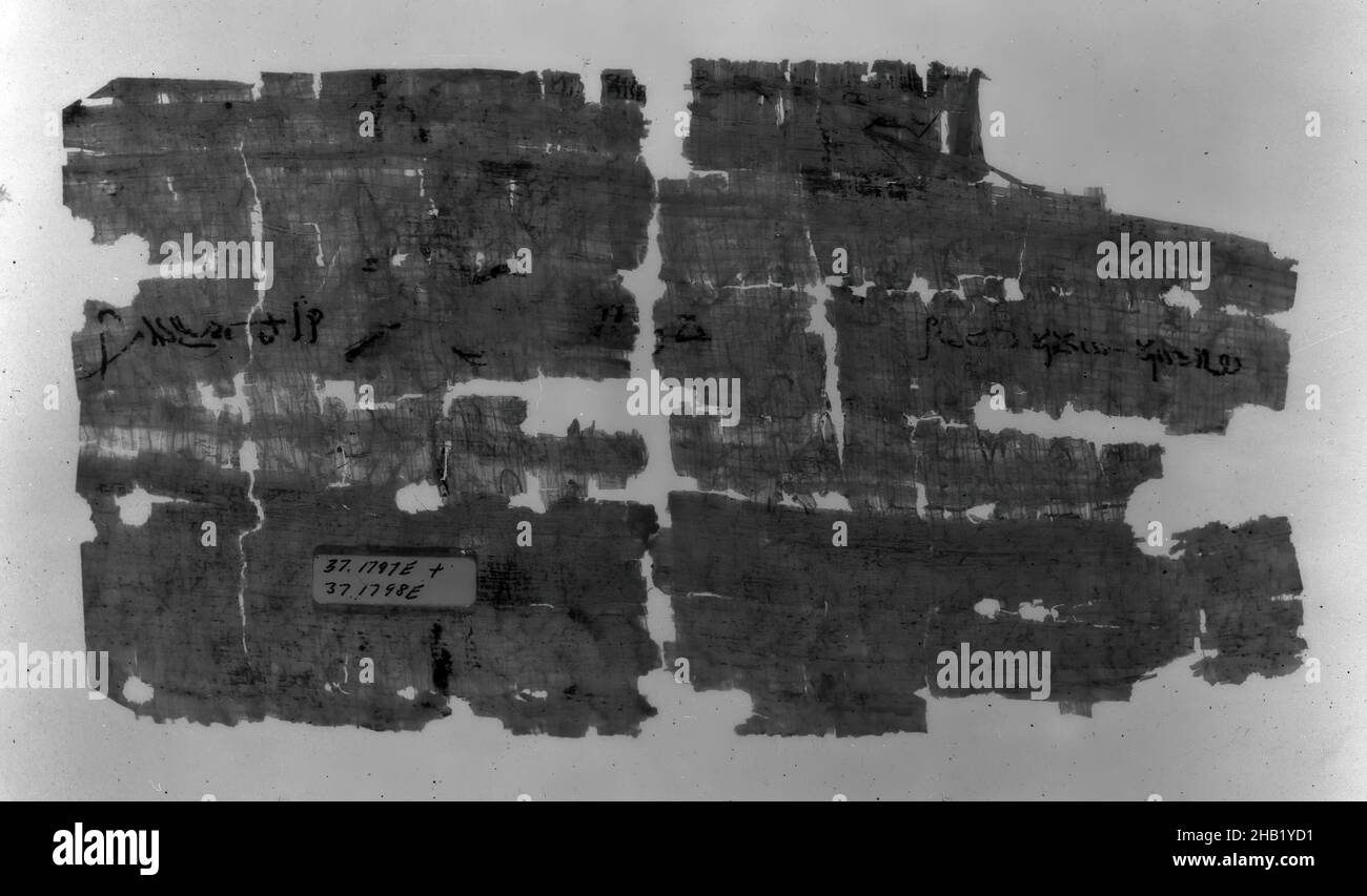 Papyrus Fragments Inscribed in Demotic, Papyrus, ink, Egypt, 1st-2nd ...