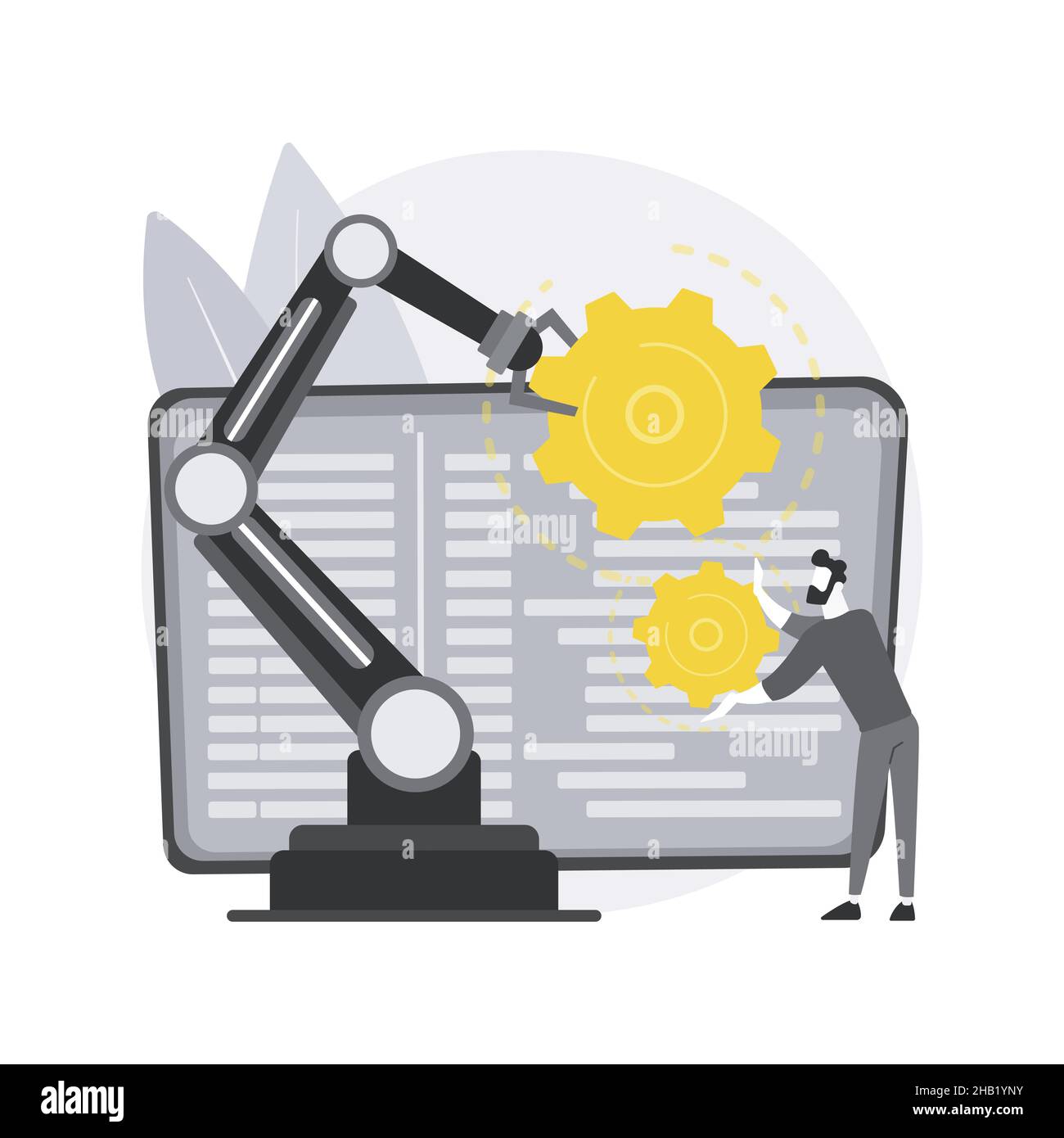 Collaborative robotics abstract concept vector illustration Stock ... Collaborative robotics abstract concept vector illustration Stock ...