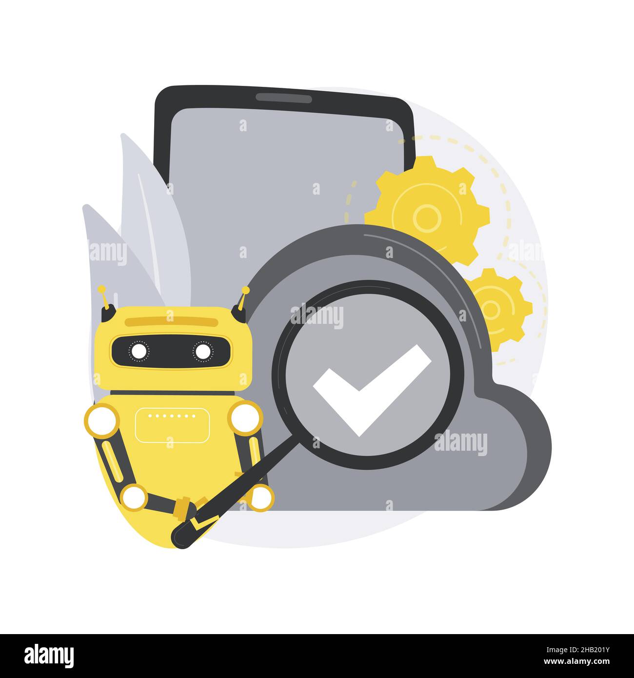 Cloud robotics abstract concept vector illustration Stock Vector Image ...
