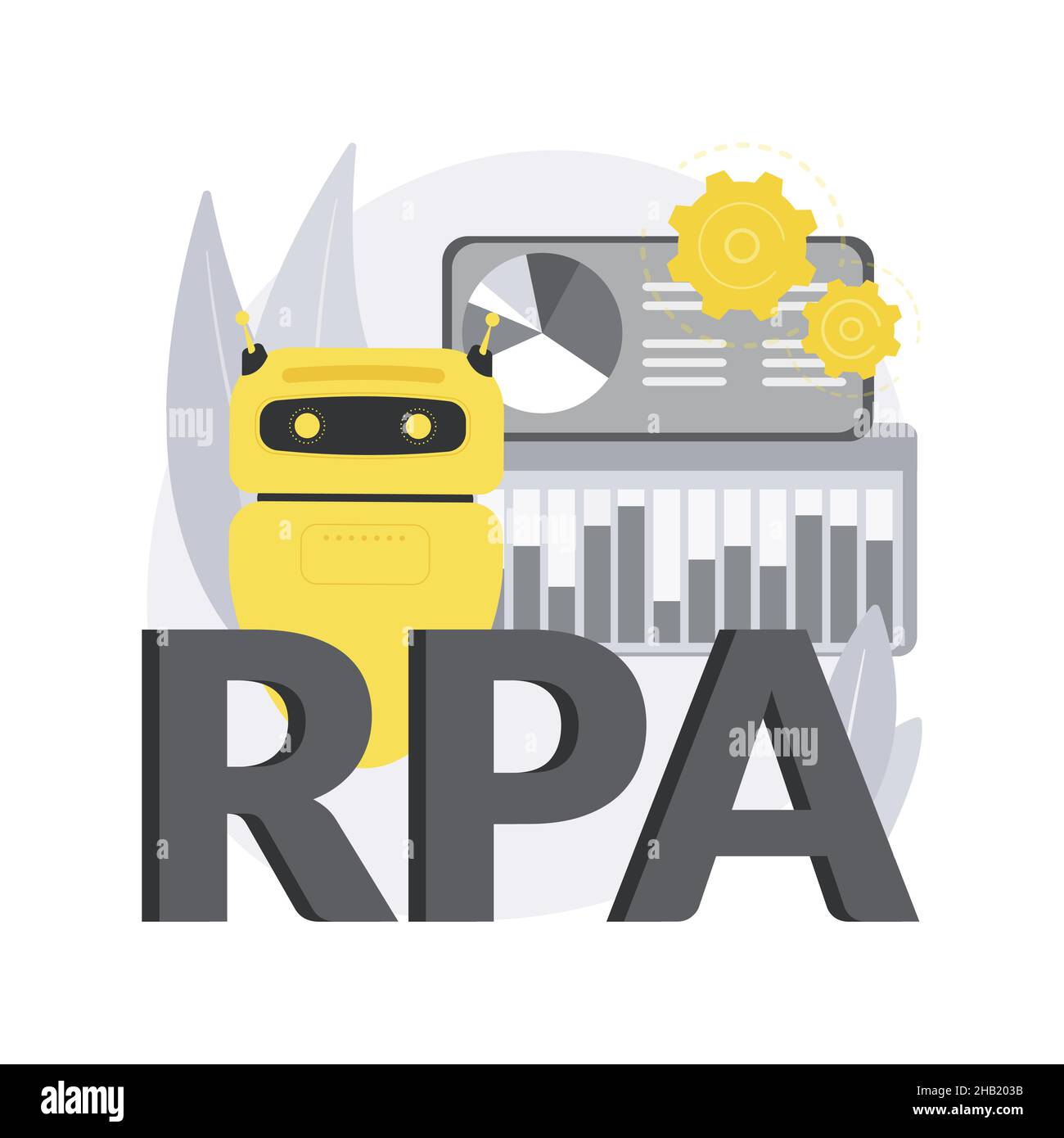 Robotic process automation abstract concept vector illustration Stock ...