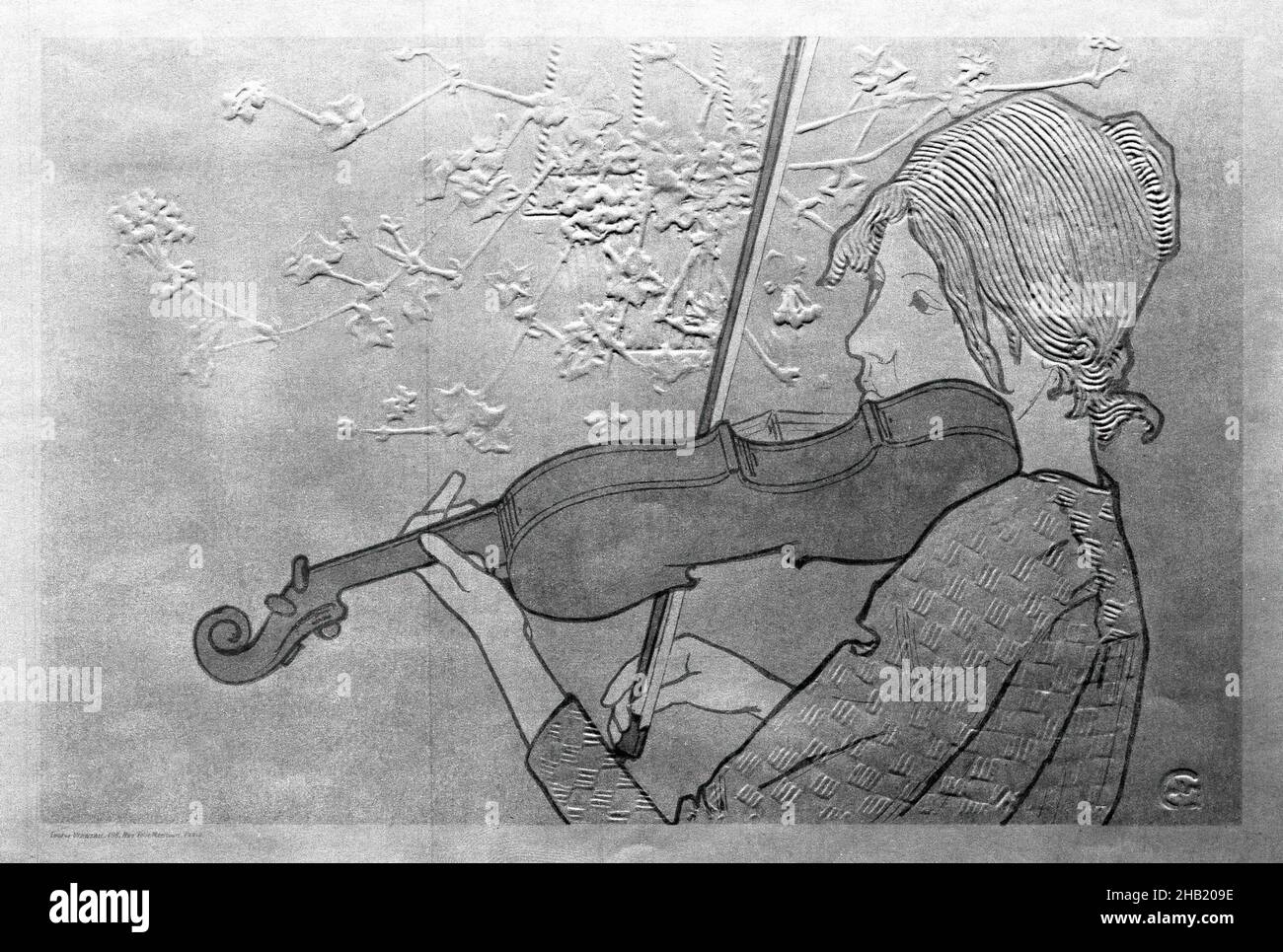 La Fille au Violon, Alexandre Charpentier, French, 1856-1909 ...