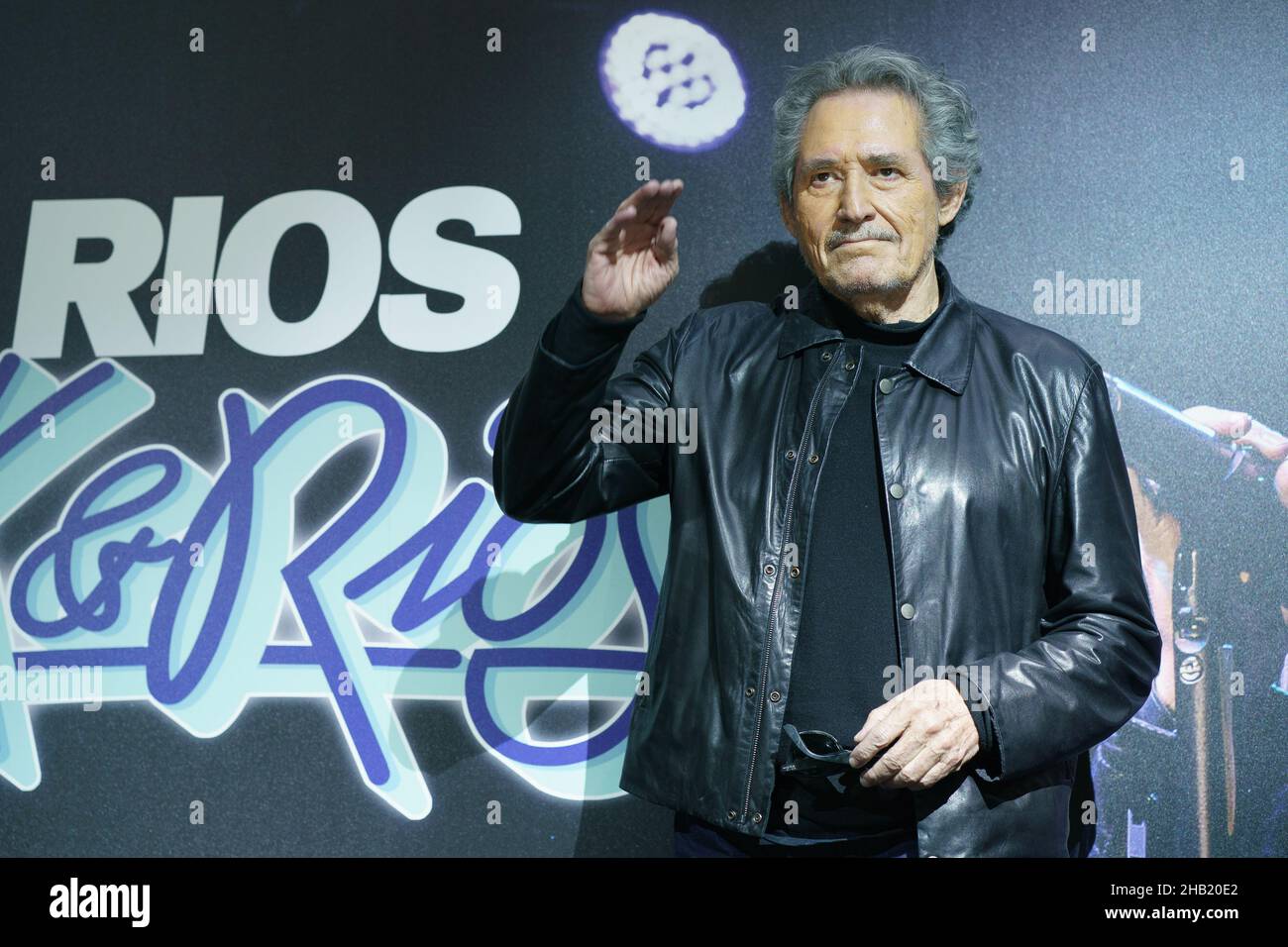 Spanish singer Miguel Rios attends the Rock & Rios album 40th ...