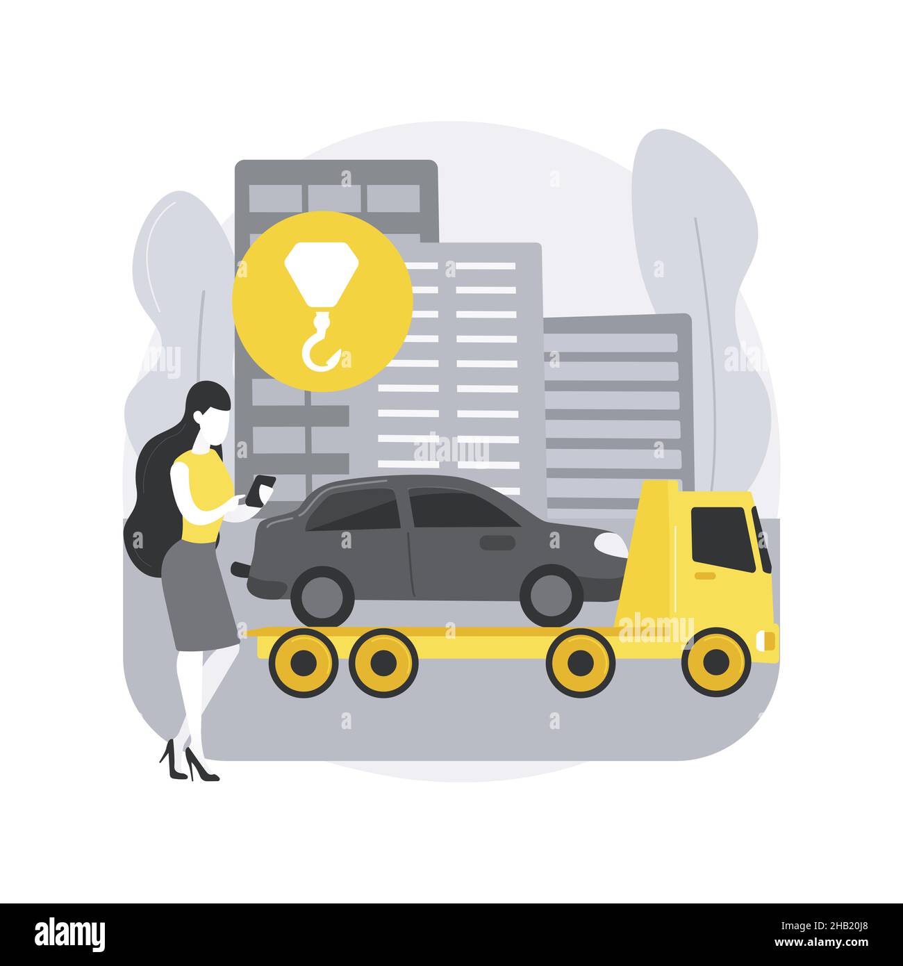 Roadside assistance abstract concept vector illustration Stock Vector Image & Art - Alamy