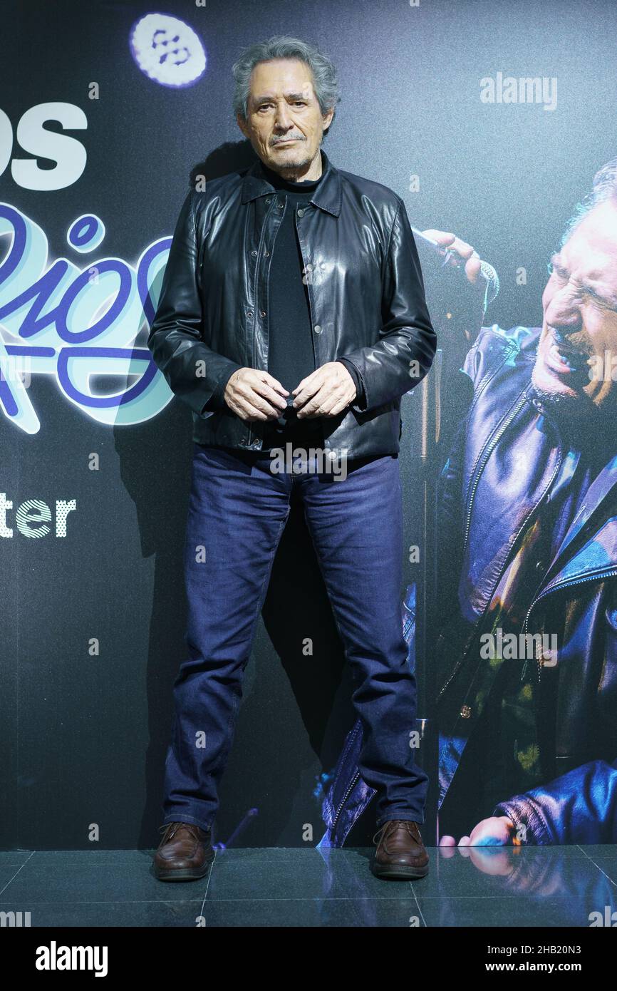 Spanish singer Miguel Rios attends the Rock & Rios album 40th ...