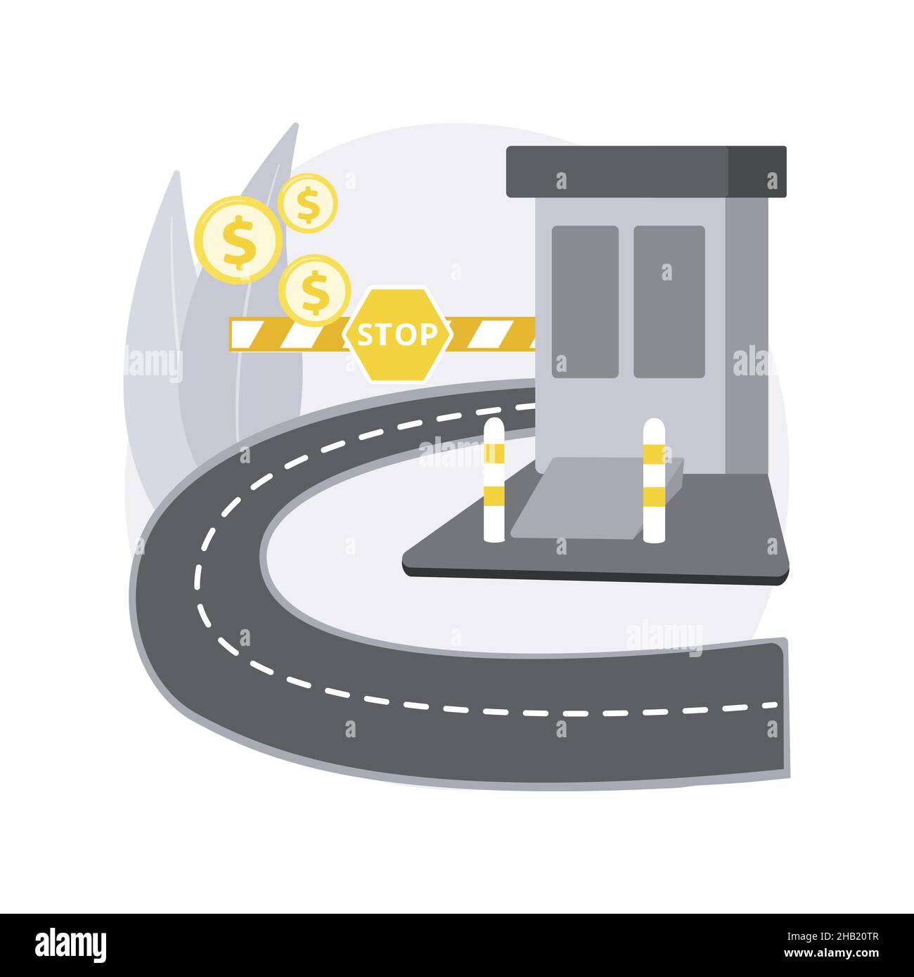 Toll road abstract concept vector illustration Stock Vector Image & Art ...