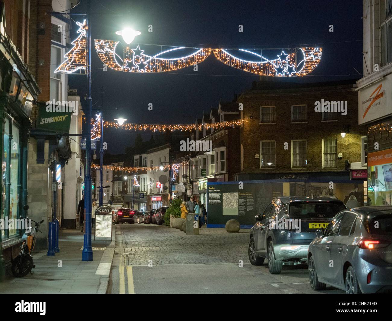 Sheerness, Kent, UK. 16th Dec, 2021. The Christmas lights in and around ...